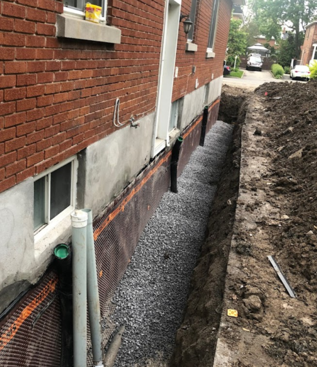 French Drain Installation & Repair in Montreal | Solage Solide